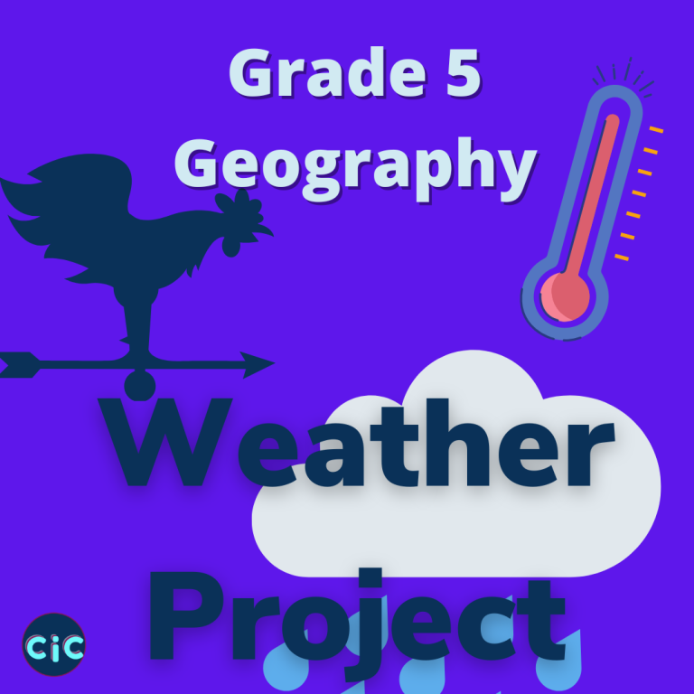 Grade 5: Geography: Term 3 Project: Weather Record - Coach in the Class